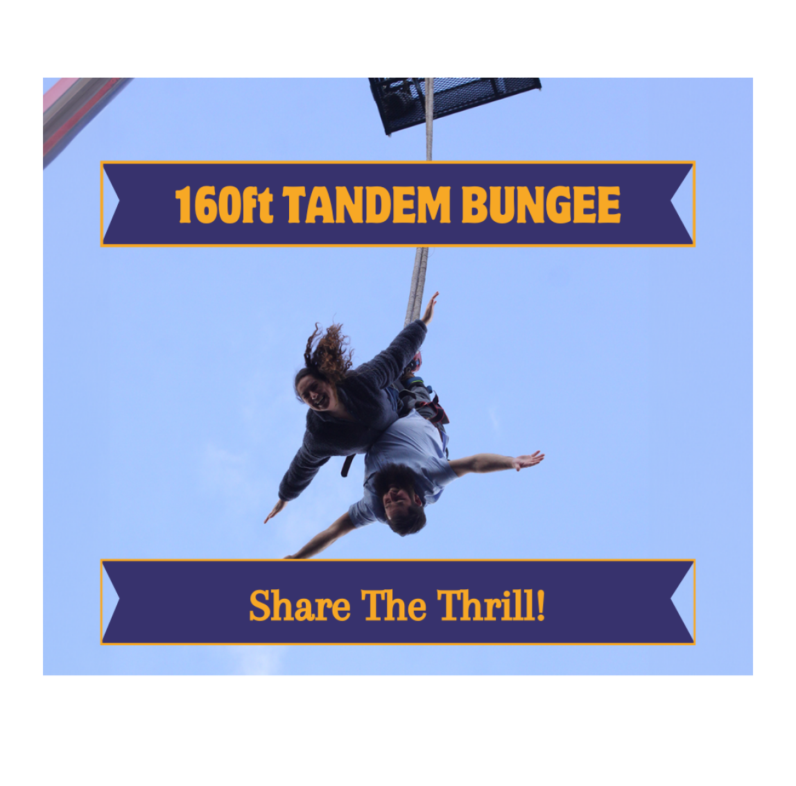 160ft Tandem Bungee Jump | UK Bungee Club